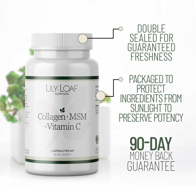 Collagen + MSM + Vitamin C Capsules | Lily & Loaf