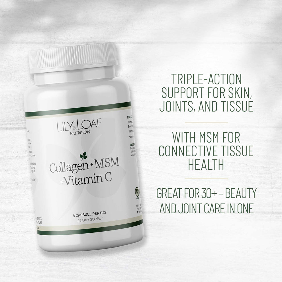Collagen + MSM + Vitamin C Capsules | Lily & Loaf