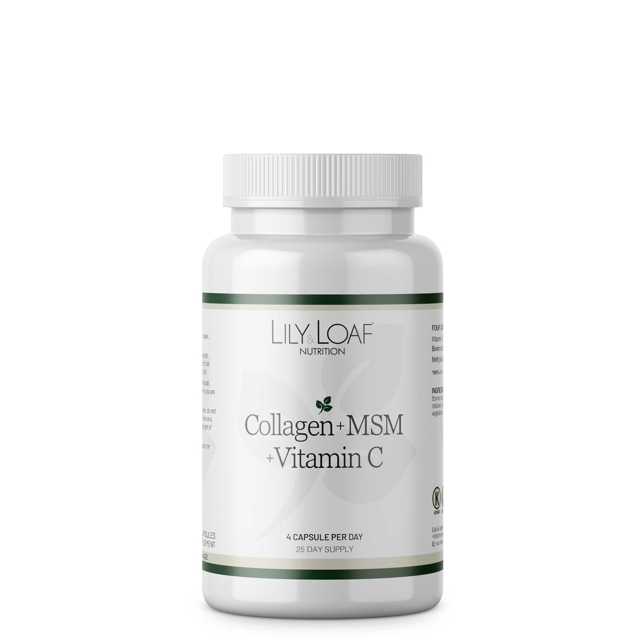 Collagen + MSM + Vitamin C Capsules | Lily & Loaf