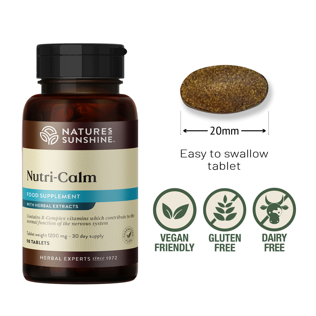 Nutri-Calm B-Vitamin & Herbal Blend | Nature’s Sunshine | Lily & Loaf