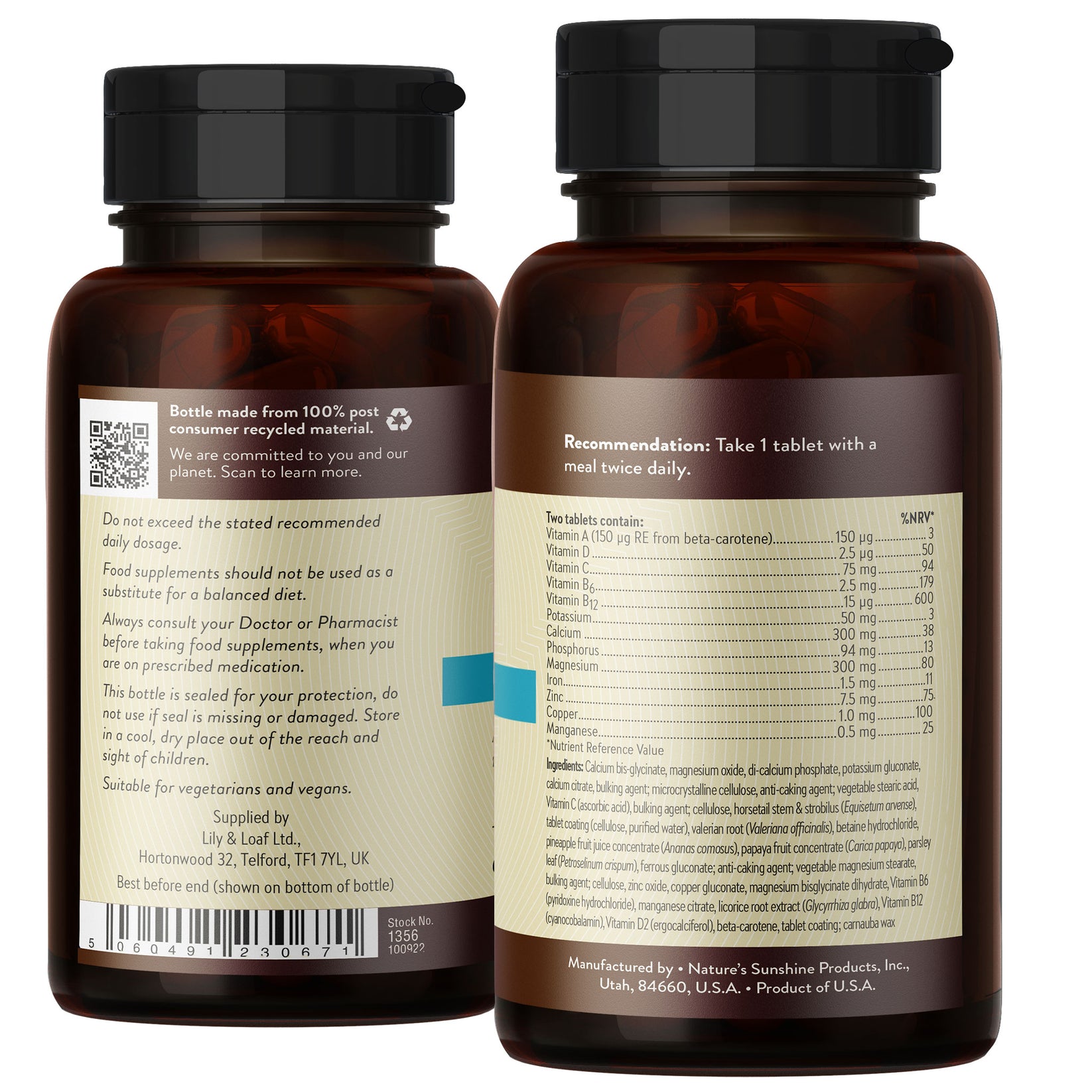 Skeletal Strength Tablets | Nature's Sunshine | Lily & Loaf