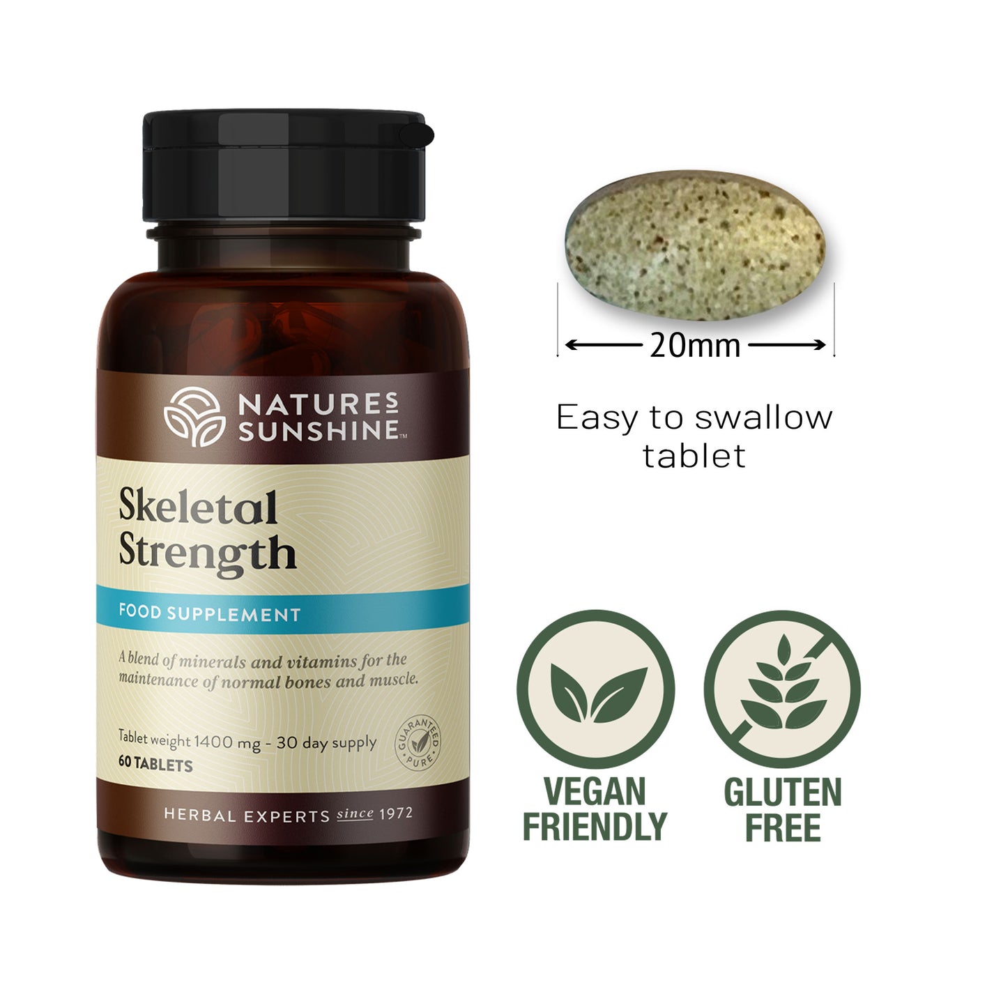 Skeletal Strength Tablets | Nature's Sunshine | Lily & Loaf