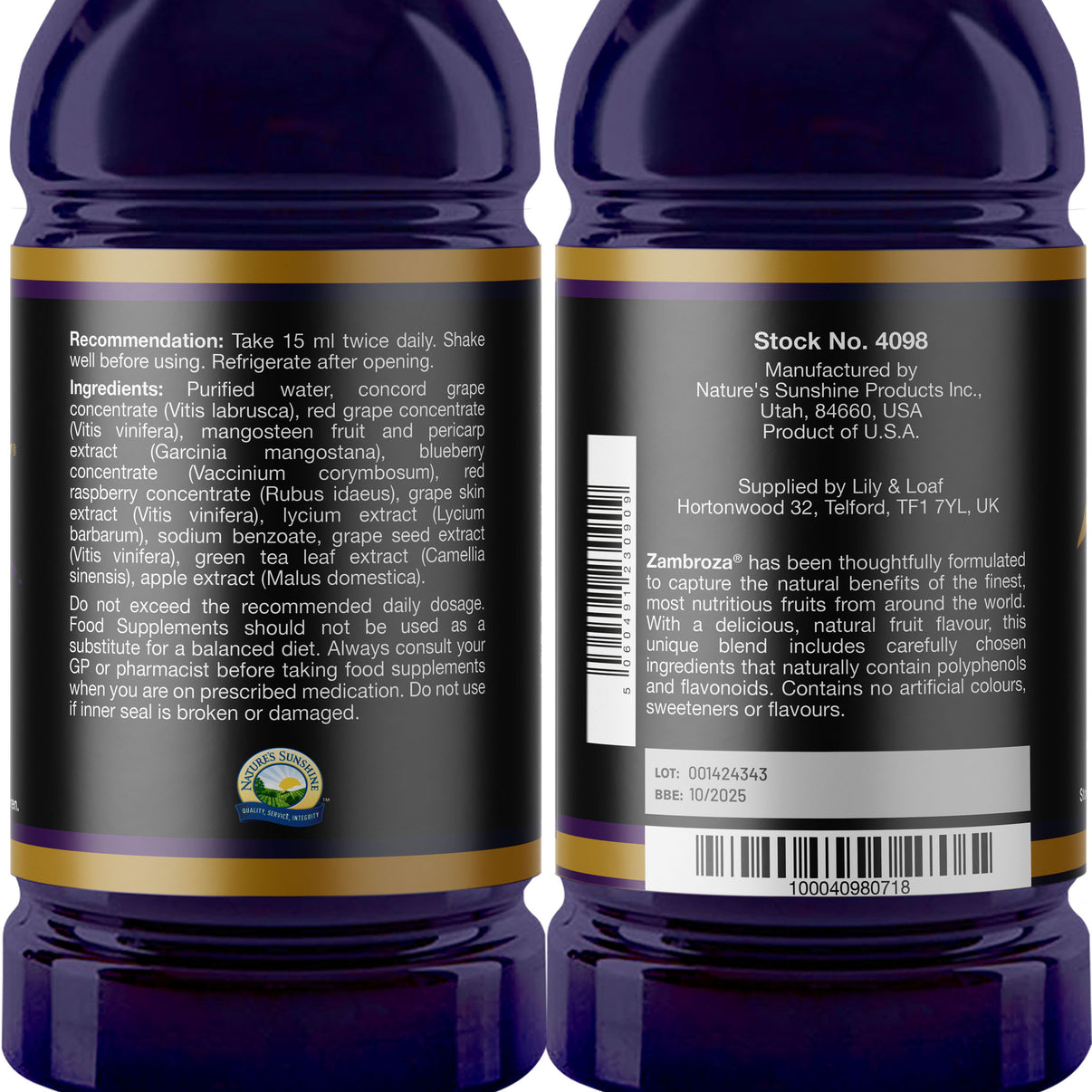 Zambroza - Rich in Antioxidants | Nature's Sunshine – Lily & Loaf